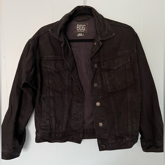 BDG | Jackets & Coats | Uo Black Denim Jacket | Poshmark